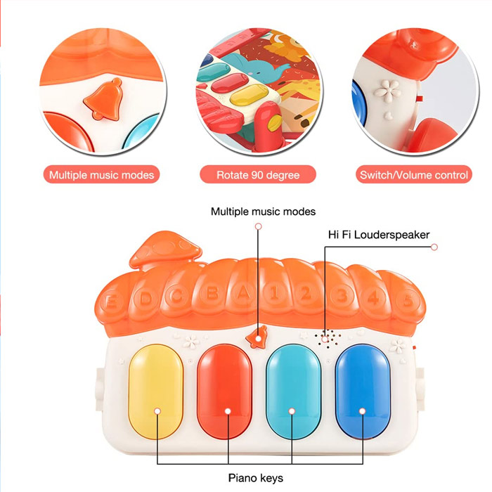 تشک بازی پیانو دار (HE0630) هانگر HUANGER | فروشگاه نی نی پارسه