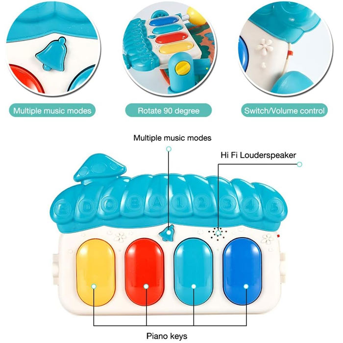 تشک بازی پیانو دار (HE0629) هانگر HUANGER | فروشگاه نی نی پارسه